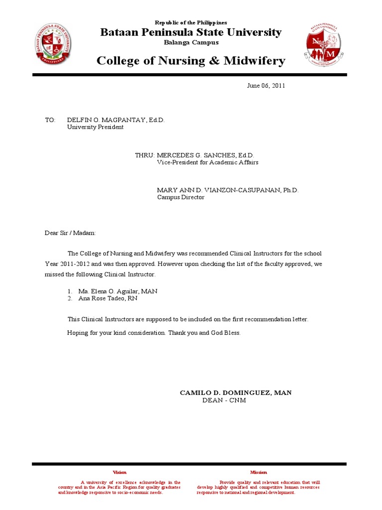Bataan Peninsula State University Nursing Faculty Update | PDF