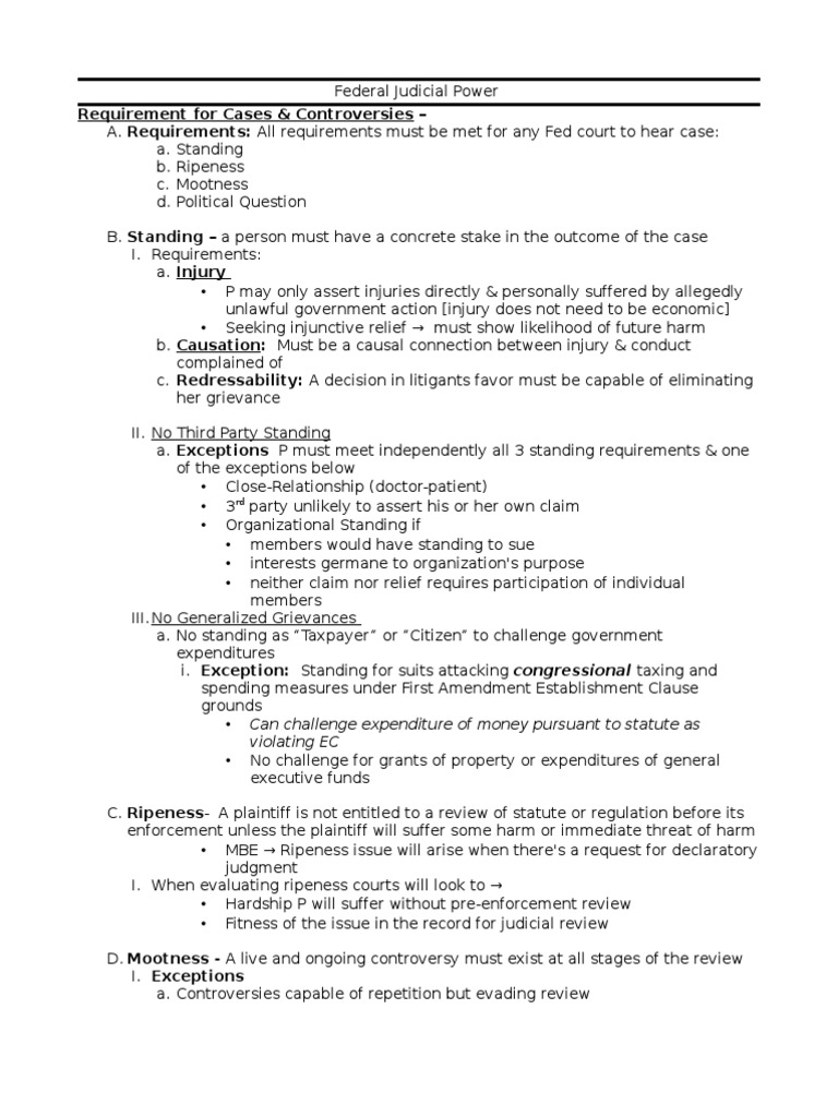 Constitutional Law - Final Outline | PDF | Suspect Classification ...