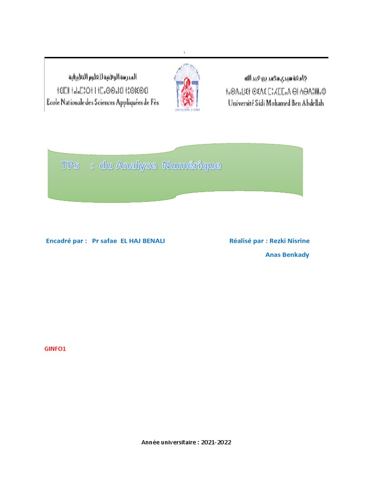 Rapport TP Matlab | PDF | Mathématiques de l'informatique | Algorithmes