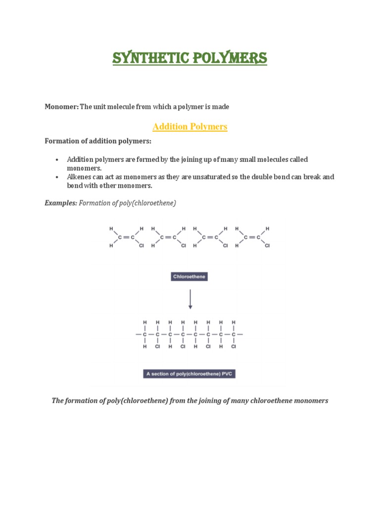 Synthetic Polymers | PDF | Polymers | Polyester