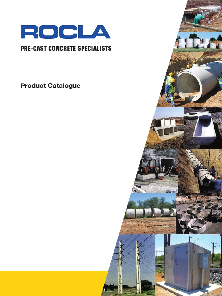 Rocla Precast Concrete Product Catalogue | PDF | Pipe (Fluid Conveyance ...
