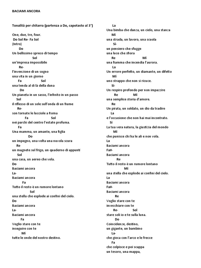 Baciami Ancora | PDF