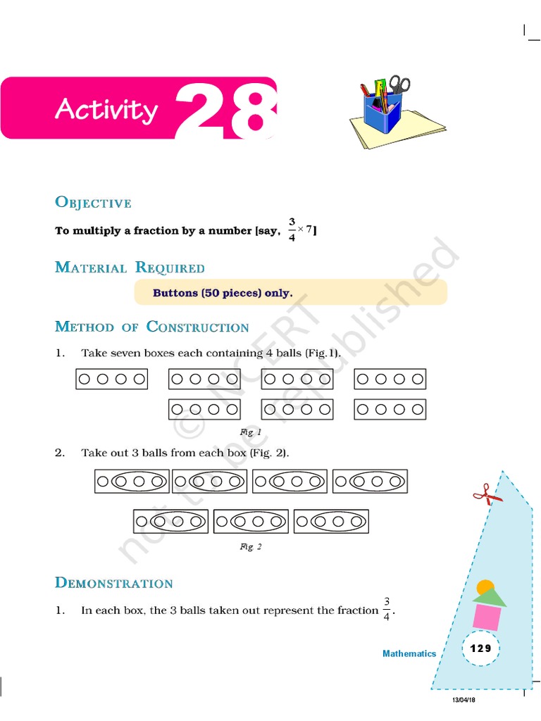 CBSE Maths Lab Manual For Class 6 To 8 Activity 28 To 51 in English ...