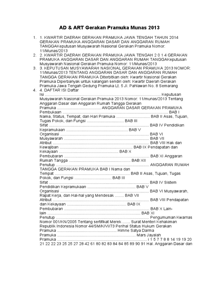 Art Dan Adrt Pramuka | PDF