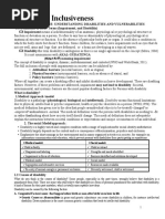Inclusiveness Chapter One | PDF | Inclusion (Education) | Disability