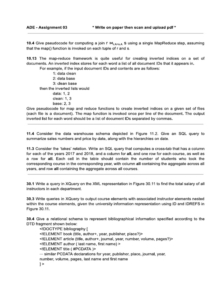 ADE - Assignment 03 | PDF