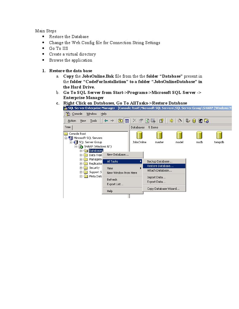 Installation Document | PDF | Screenshot | Directory (Computing)