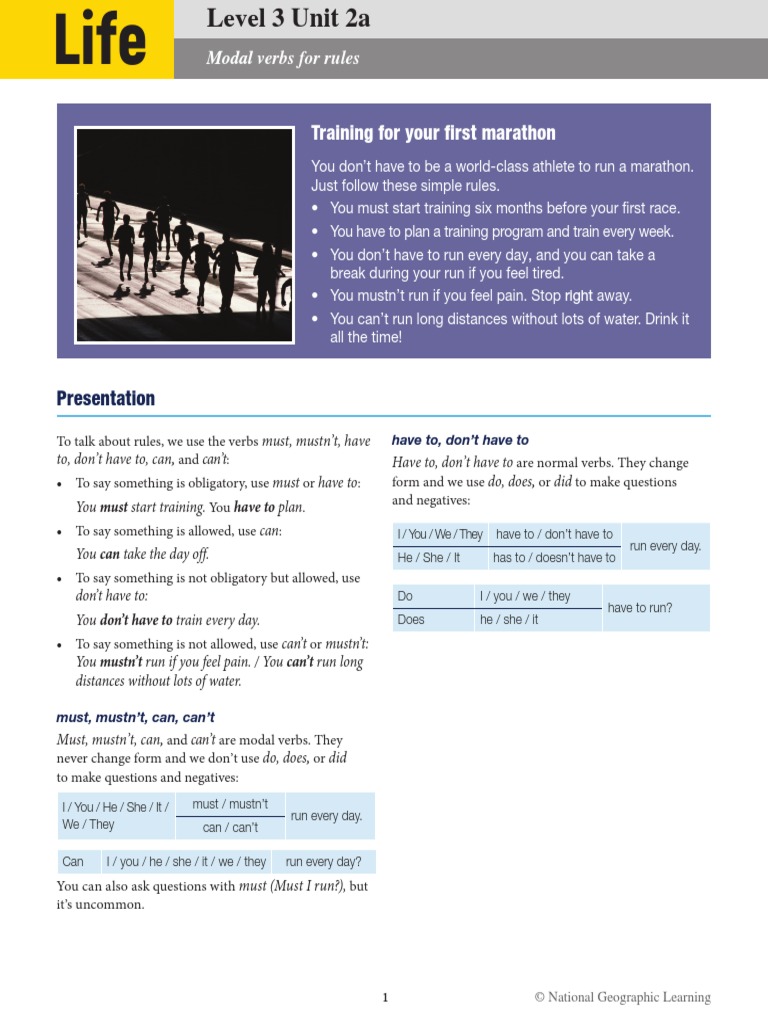 LIFE - Level 3 Unit 2a - Exercises | PDF | Linguistic Typology ...