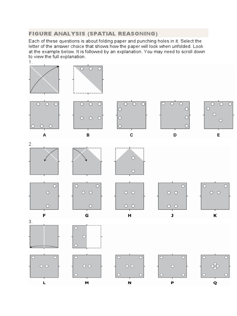 Figure Analysis (Spatial Reasoning) | PDF