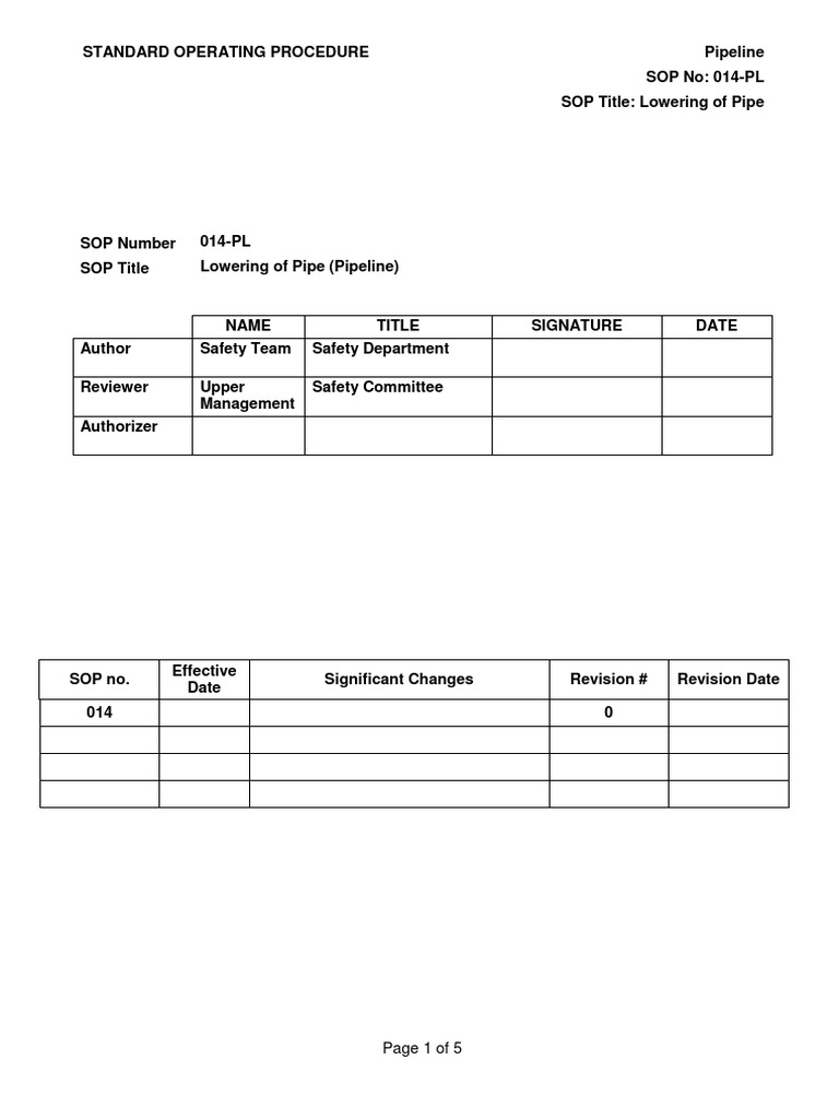 Lowering of Pipeline | PDF | Pipeline Transport | Personal Protective ...