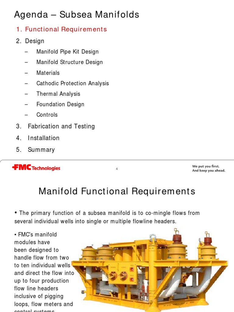 Subsea Manifold Design and Fabrication | PDF | Valve | Pipe (Fluid ...