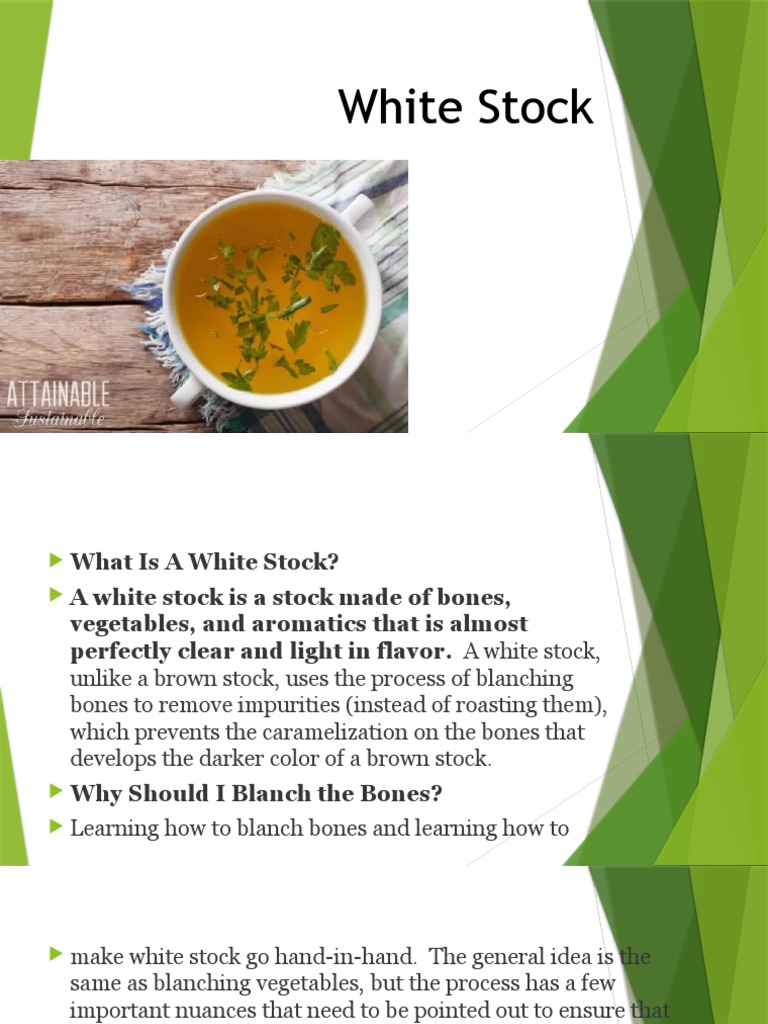 Presentation White Stock New | PDF | Stock (Food) | Food And Drink