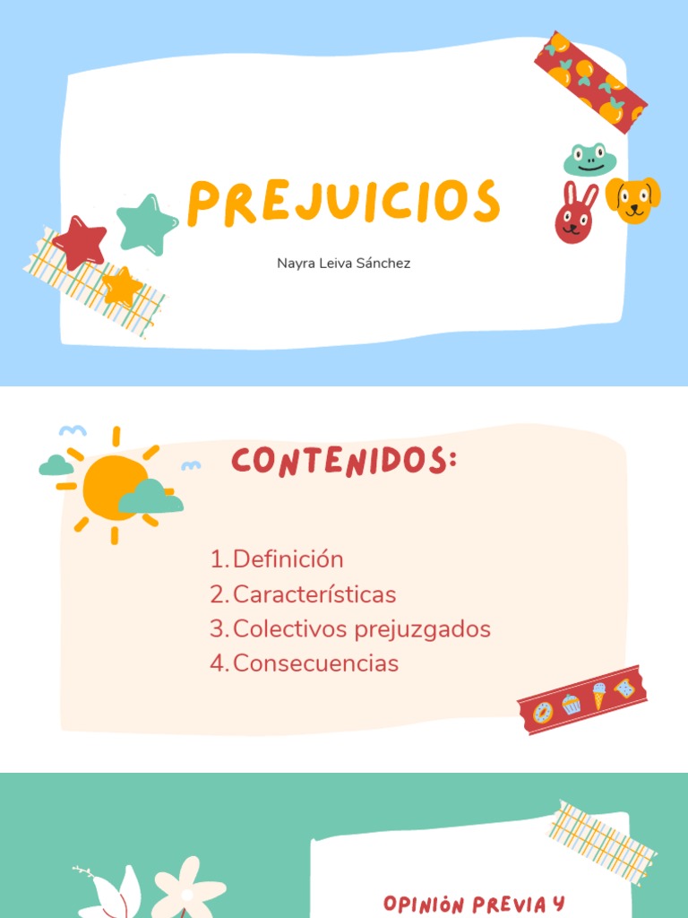 Prejuicios: definición, características y colectivos prejuzgados | PDF ...
