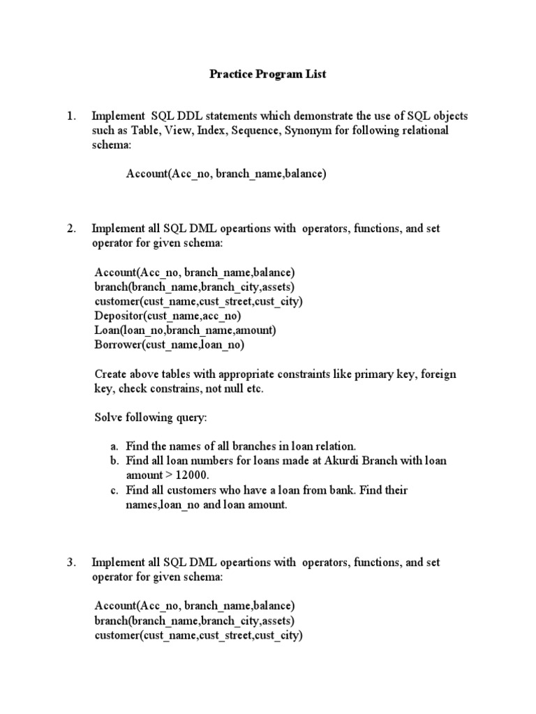 Dbms Questions | PDF | Sql | Pl/Sql