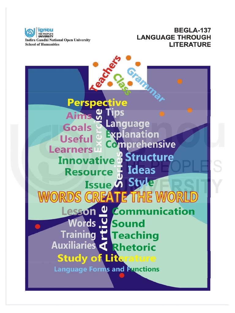 BEGLA-137 Language Through Literature | PDF | Rhetoric | Perception