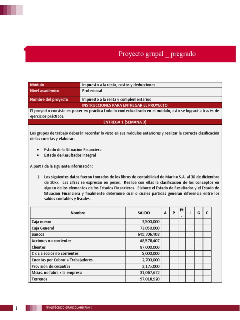 PIF 2022-1 Impuesto A La Renta | PDF | Contabilidad | Estado de resultados