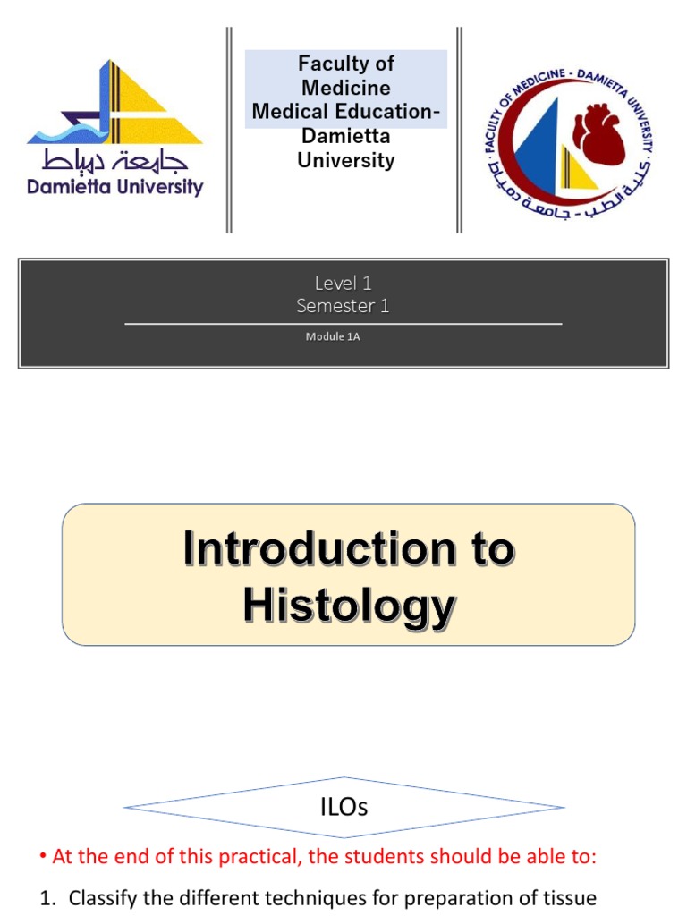 1 - Practical 1 Histology Introduction To Histology | PDF | Staining ...