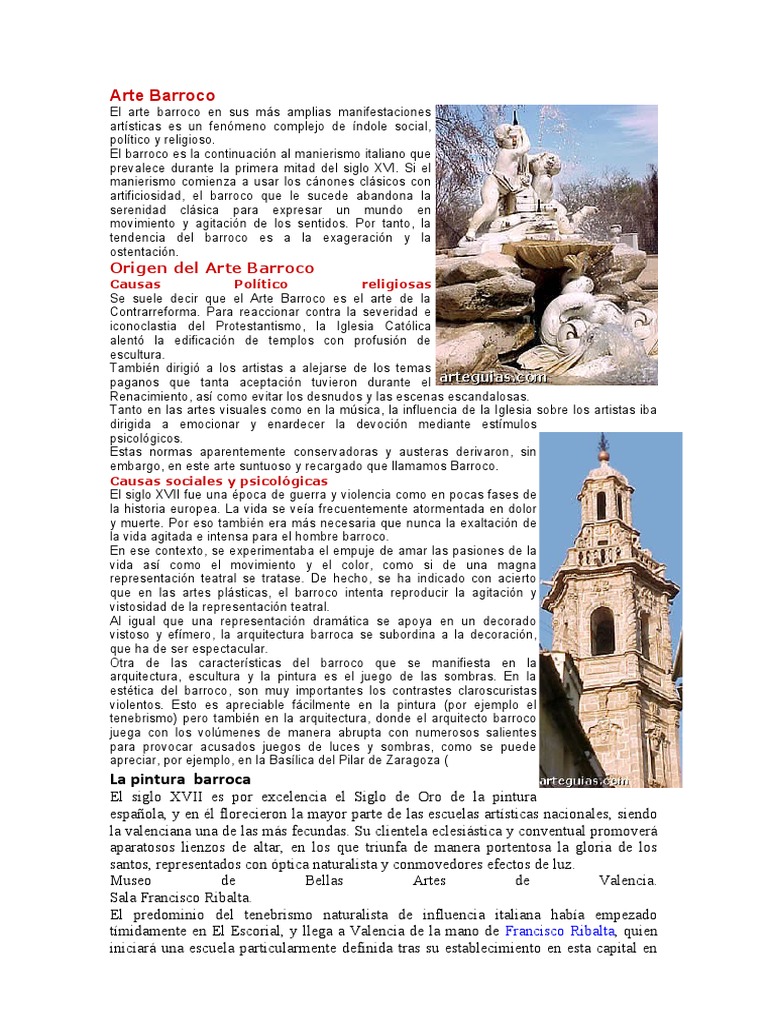 Arte Barroco | PDF | Barroco