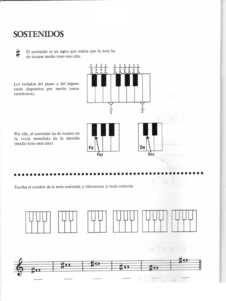 Alteraciones de Sonido y La Escala Mayor | PDF | Escala (música ...