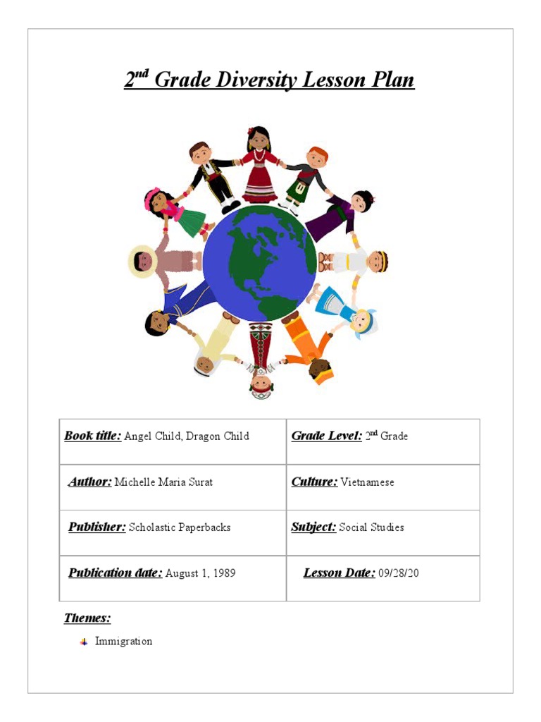 2nd Grade Diversity Lesson Plan km-1 | PDF | Lesson Plan | Teachers