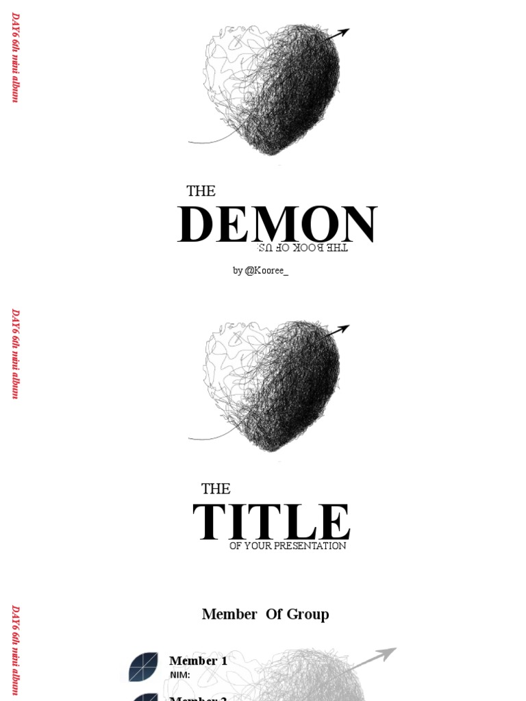 The Demon DAY6 PPT by @kooree | PDF | Microsoft Power Point | Writing