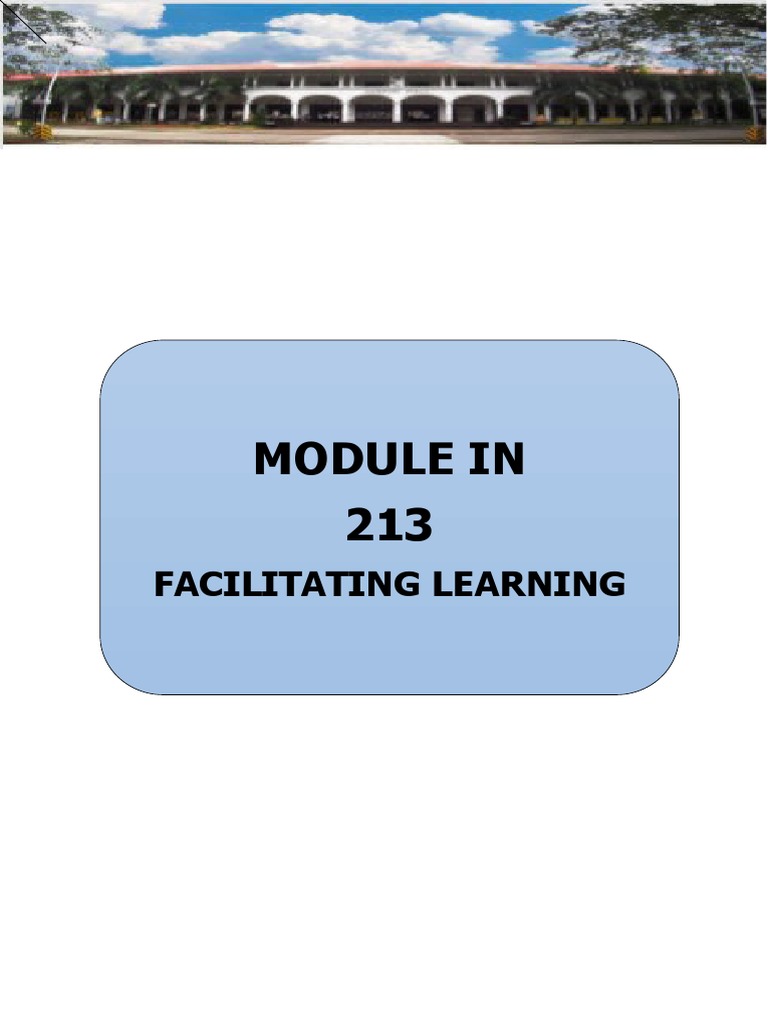 Module in 213: Facilitating Learning | PDF | Learning | Metacognition