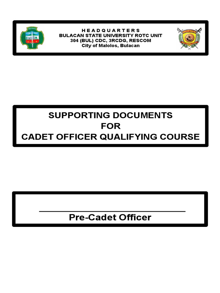 Cadet Officer Application Guide | PDF