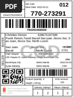 Air Waybill.J&T Express - 1 | PDF