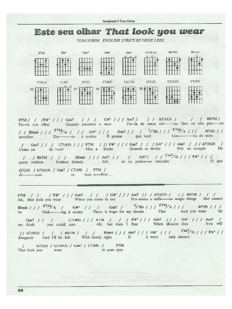 Tom Jobim Este Seu Olhar Pdf