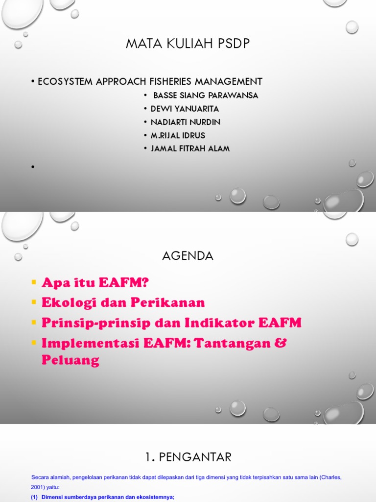 Materi Kuliah PSPD Eafm | PDF