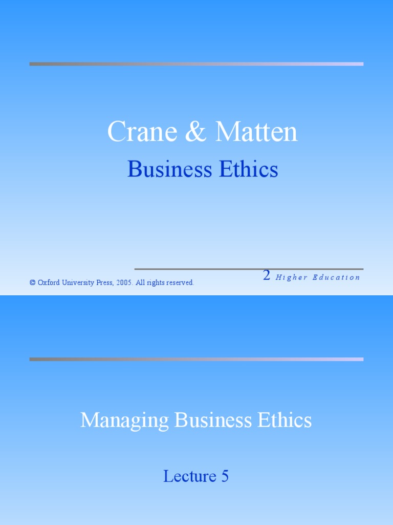 Managing Business Ethics | PDF | Business Ethics | Audit