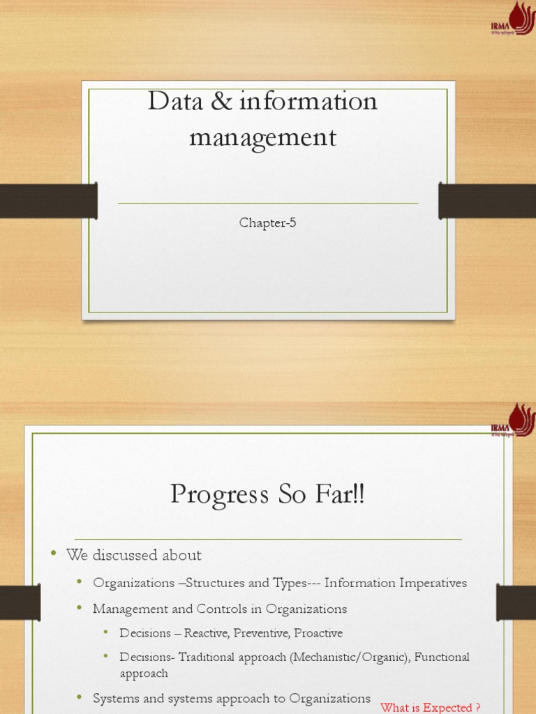 Data & Information Management: Chapter-5 | PDF | Conceptual Model | Data