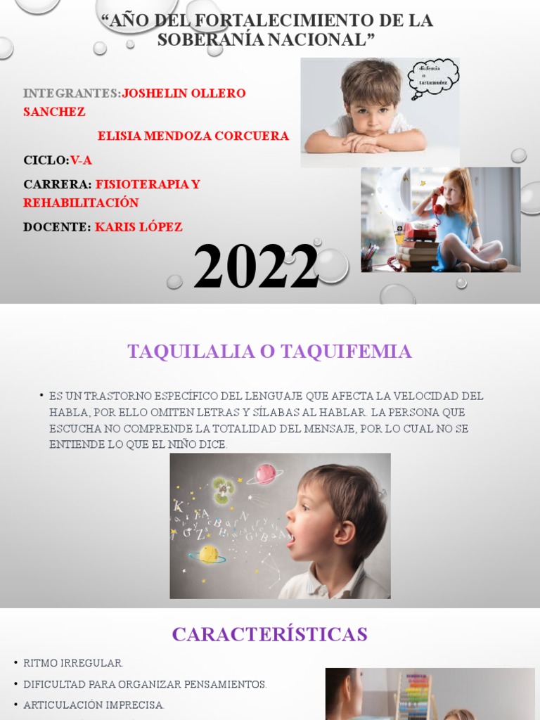 Taquilalia y Taquifemia: Tratamientos y Causas | PDF | Tartamudeo ...