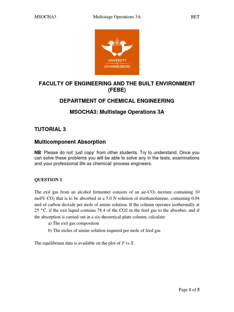Multicomponent Absorption Tutorial | PDF | Teaching Methods & Materials