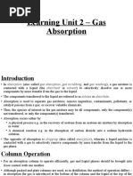 Gas Absorption PDF | PDF | Gases | Solution