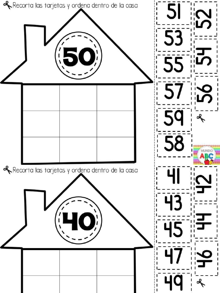 Casita de Los Números Interactiva | PDF