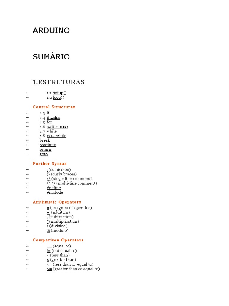 ARDUINO | Download Free PDF | Control Flow | Computer Programming