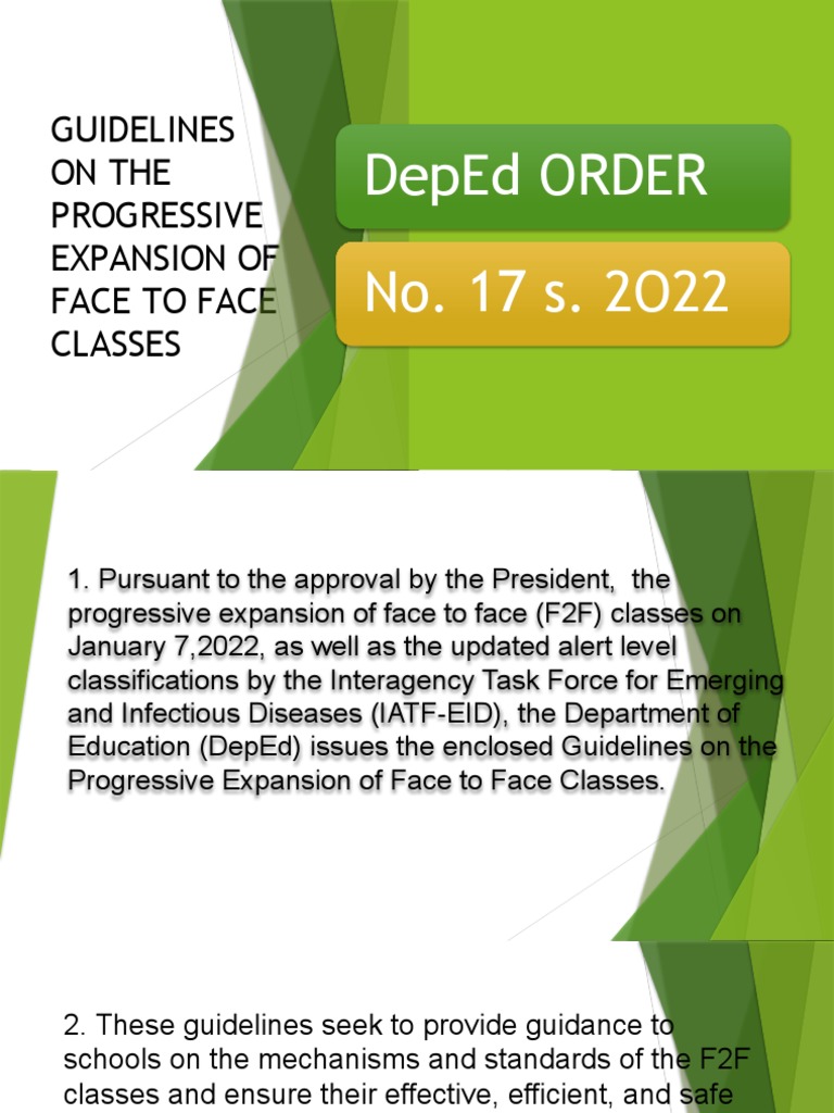 DepEd Order 17 S. 2021 | PDF | Teachers | Learning