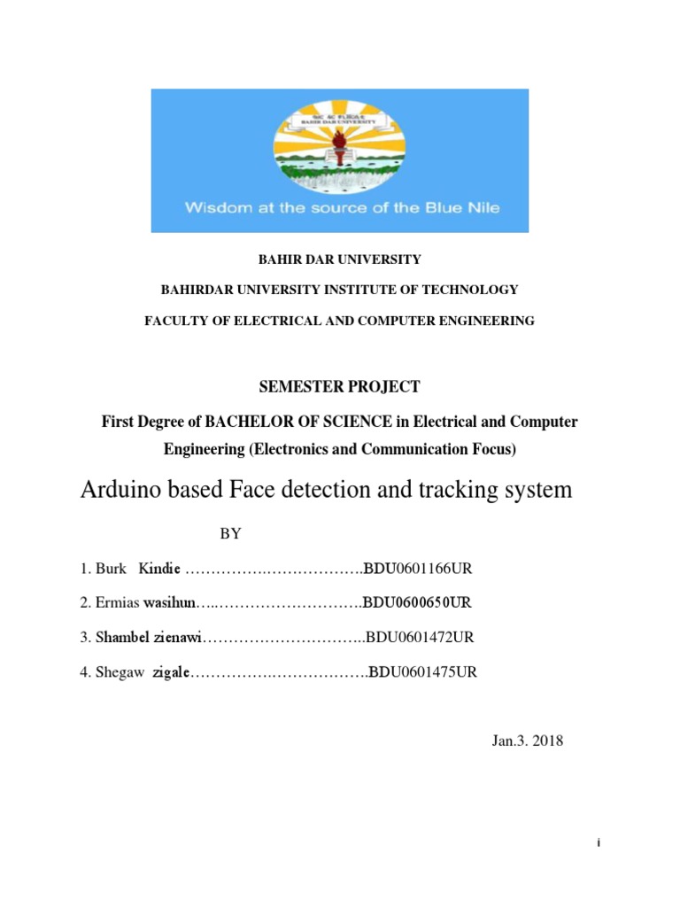 Arduino Based Face Detection and Tracking System | PDF | Electric Motor ...