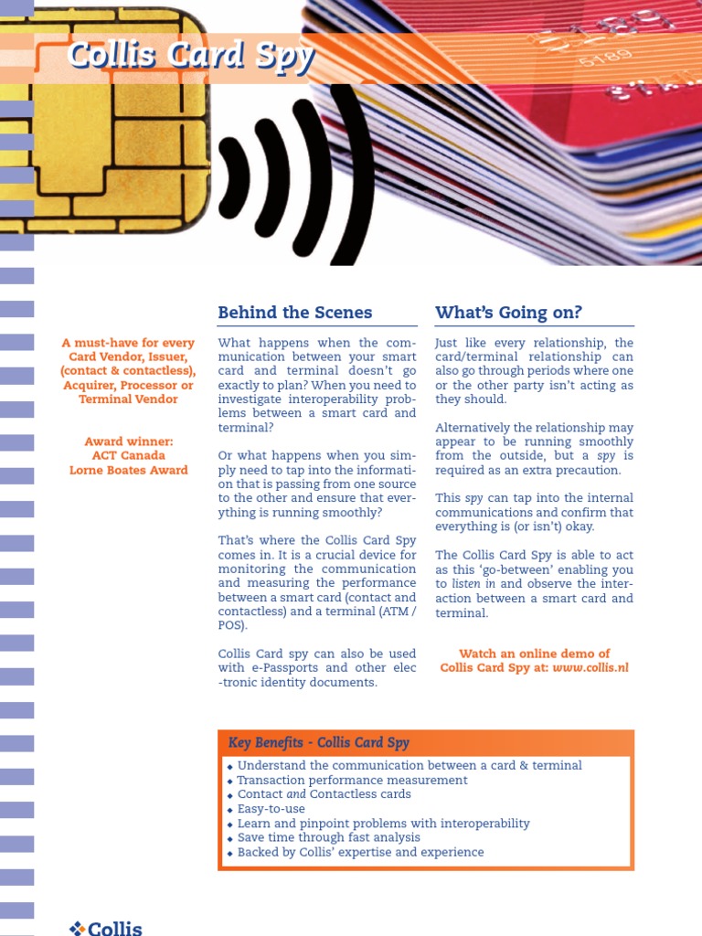 Collis Card Spy | PDF | Emv | Smart Card