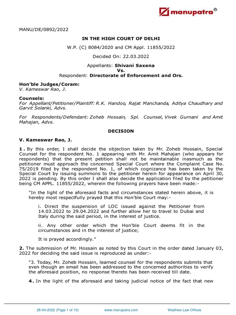 Analysis of the maintainability of a writ petition challenging a ...