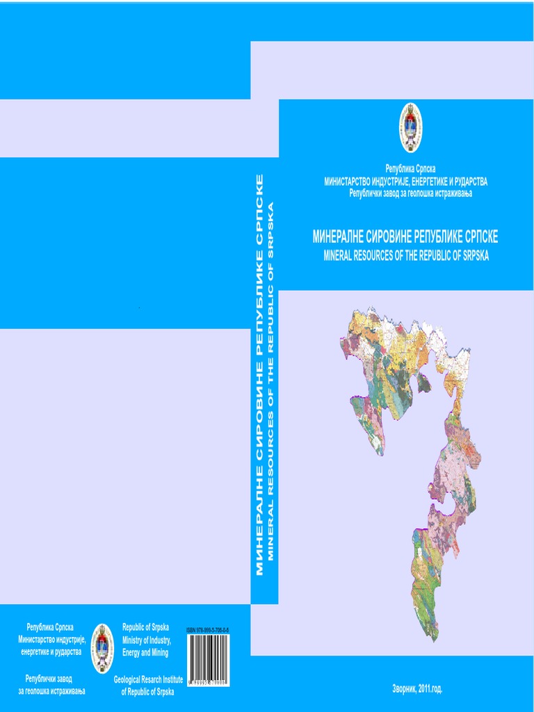 Monografija - Mineralne Sirovine Republike Srpske | PDF