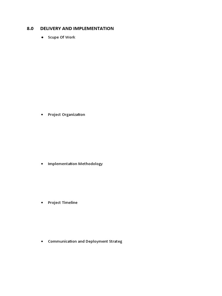 Delivery and Implementation | PDF