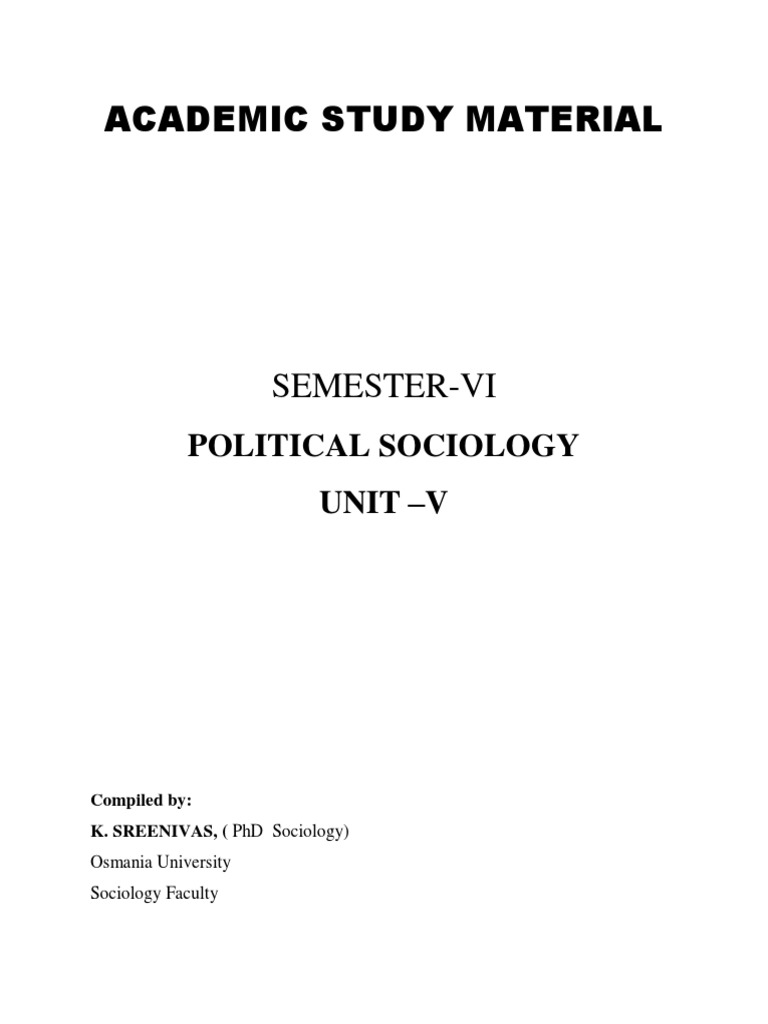 UNIT 5 Local Structures of Power | PDF | Leadership | Caste