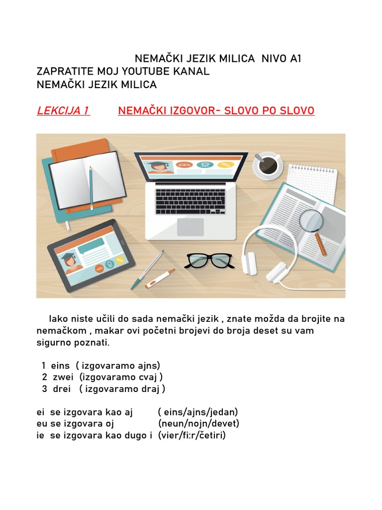 Nemacki Jezik Milica A1 Nivo | PDF Nemacki Jezik Milica A1 Nivo | PDF