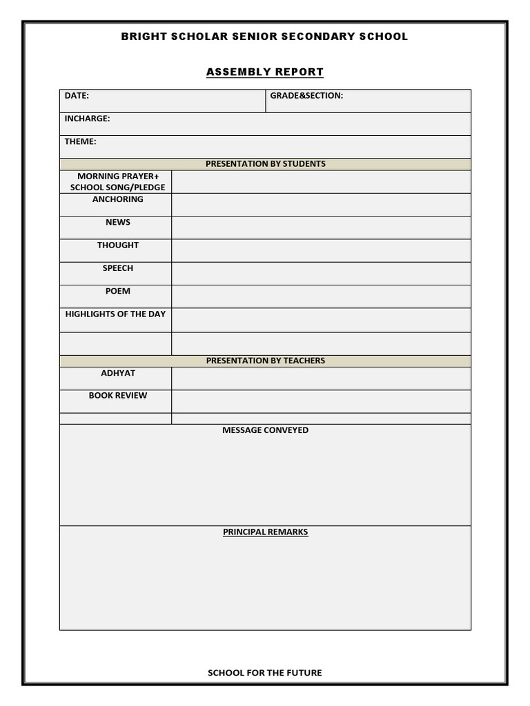 Assembly Report Updated | PDF