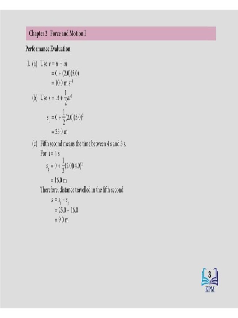 Physics Chapter 2 Force and Motion 1 | PDF