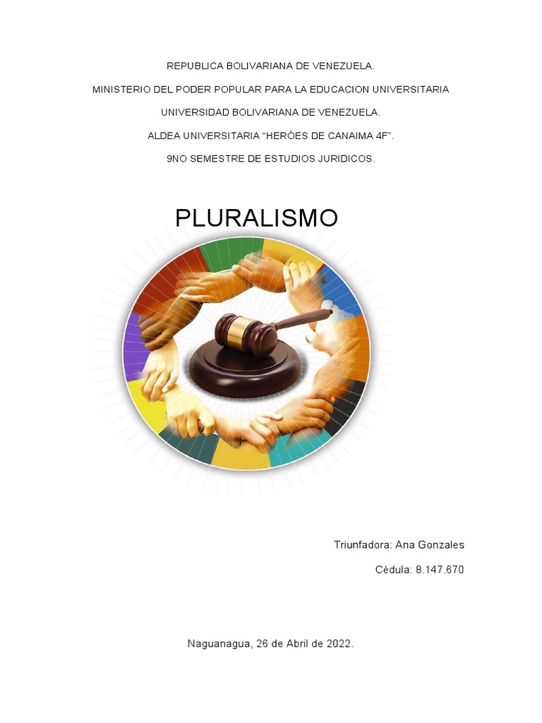 Pluralismo | PDF | Estado (política) | Globalización