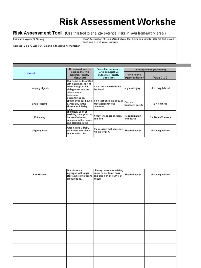 Sualog - Risk Assessment Tool 2 - DRRR | PDF | Risk | Risk Assessment
