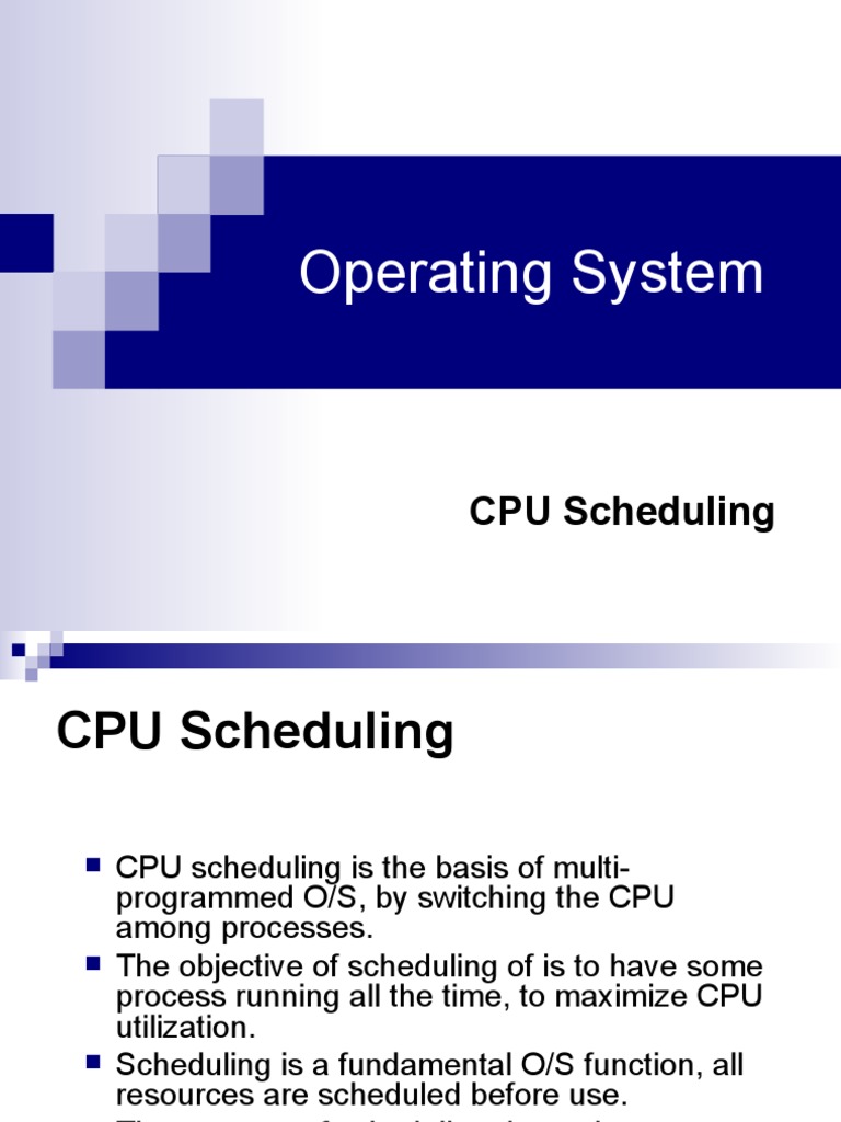 Operating System: CPU Scheduling | PDF | Scheduling (Computing) | Process (Computing)